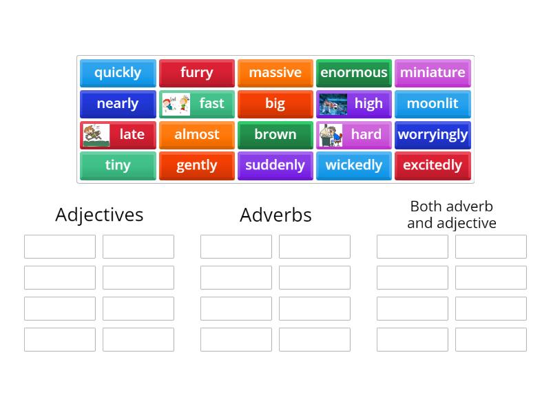 Adjective, adverb or both? - Group sort