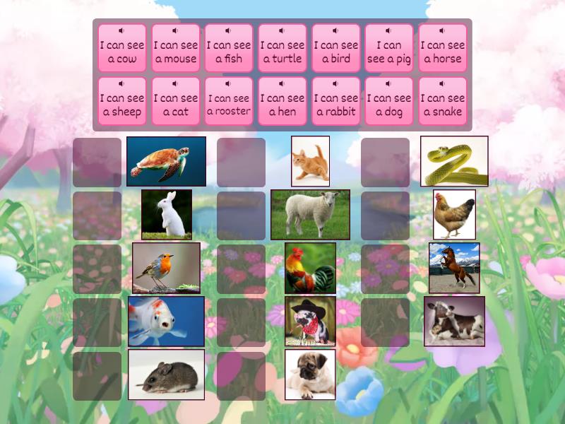 Farm animals week 1+2 - Match up