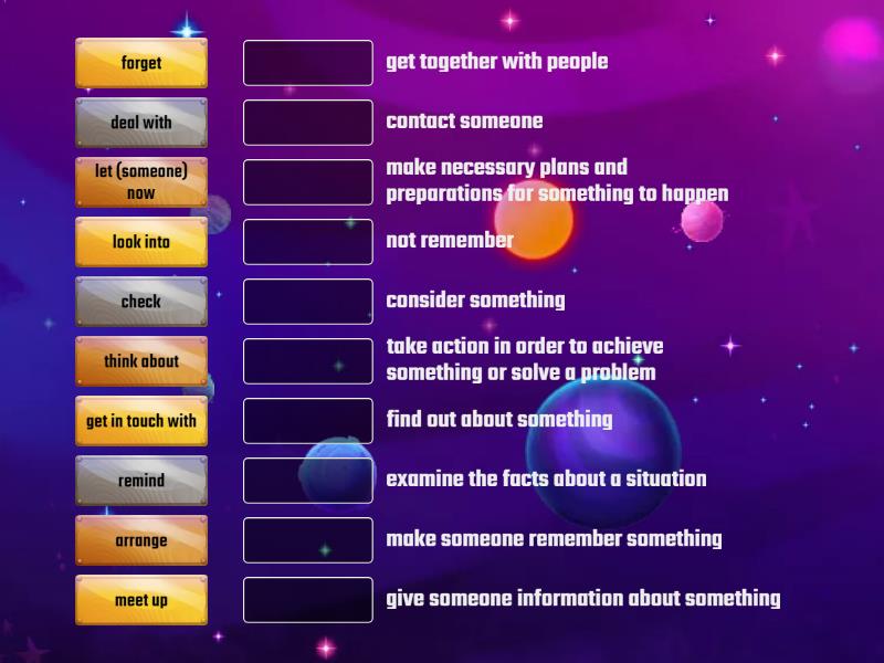 Making decisions and plans - Une las parejas