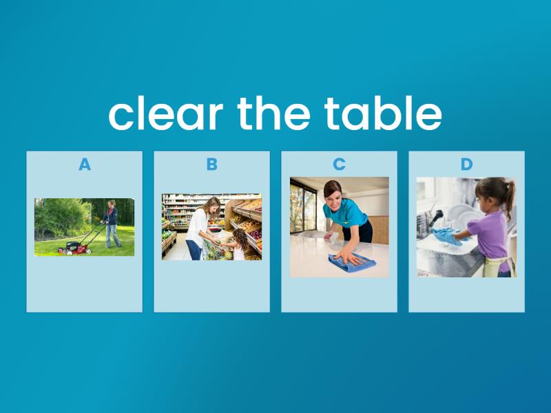 Household chores - Quiz