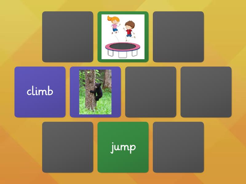 Action verbs - Matching pairs