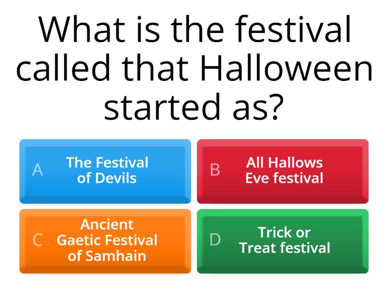 over History of Halloween podcast - Quiz