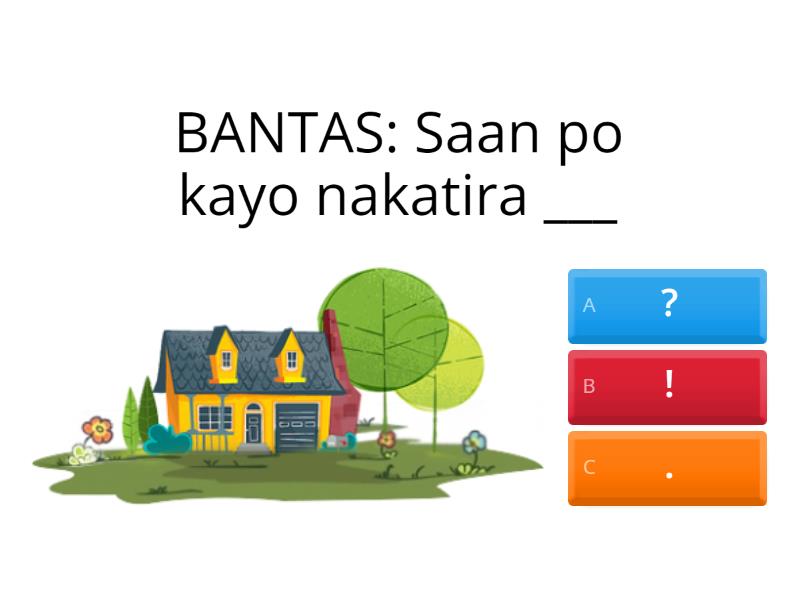 Bantas , Mga-uri ng pangungusap - Pagsusulit