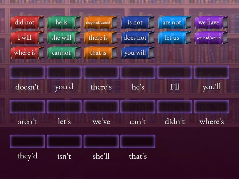 Contraction- - Match up