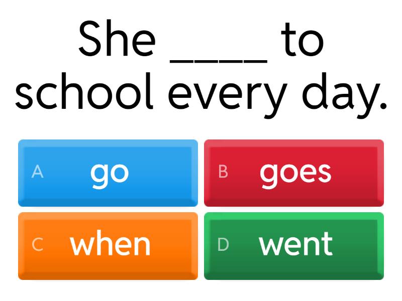 English : Simple Present vs. Simple Past - Quiz