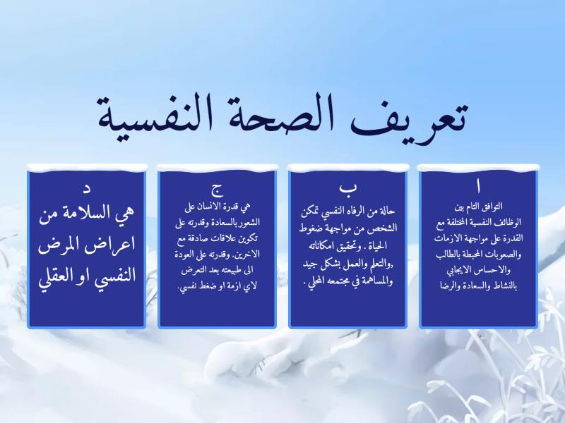 نشاط رقم 2/1/1 - اختبار تنافسي