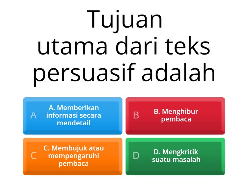 Teks Persuasif - Quiz