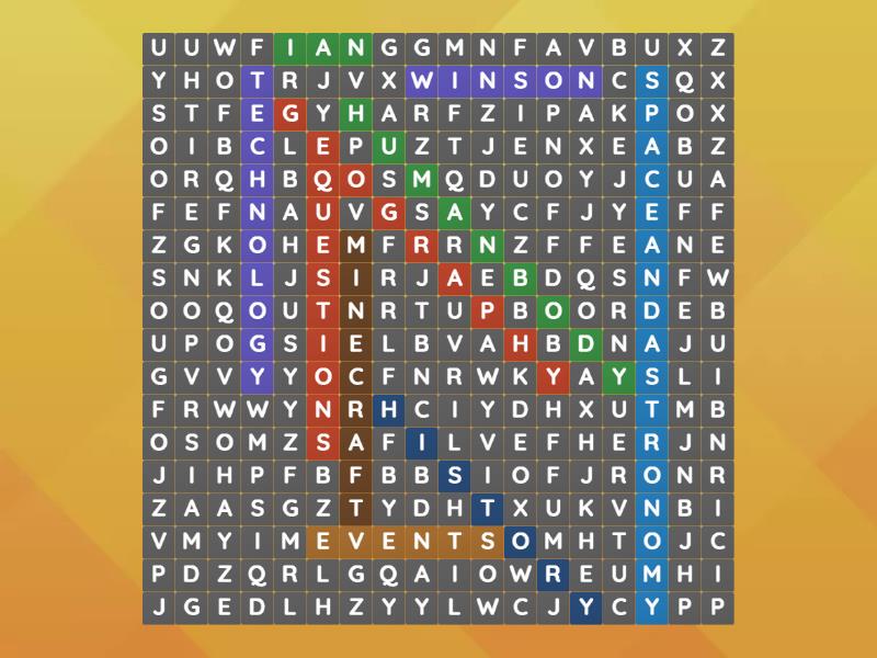 WORD SEARCH - Wordsearch