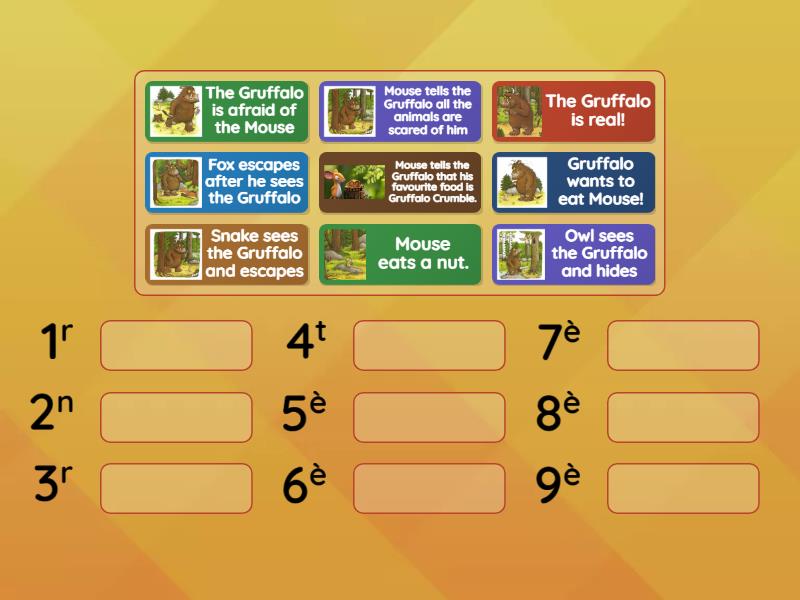 The Gruffalo Story Sequence 2 - Rank order