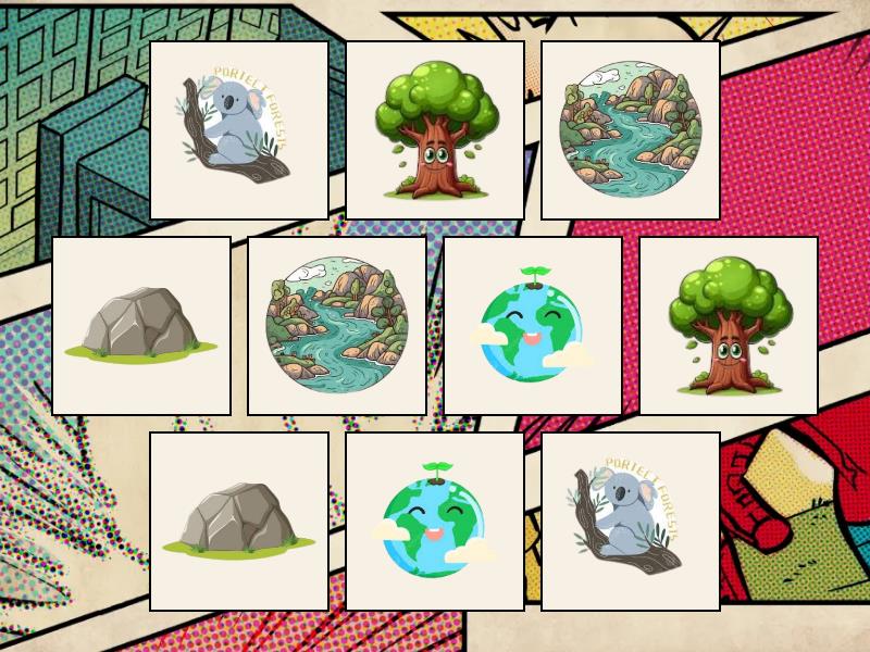 Reconoce las Imagenes de el Medio Natural - Flip tiles