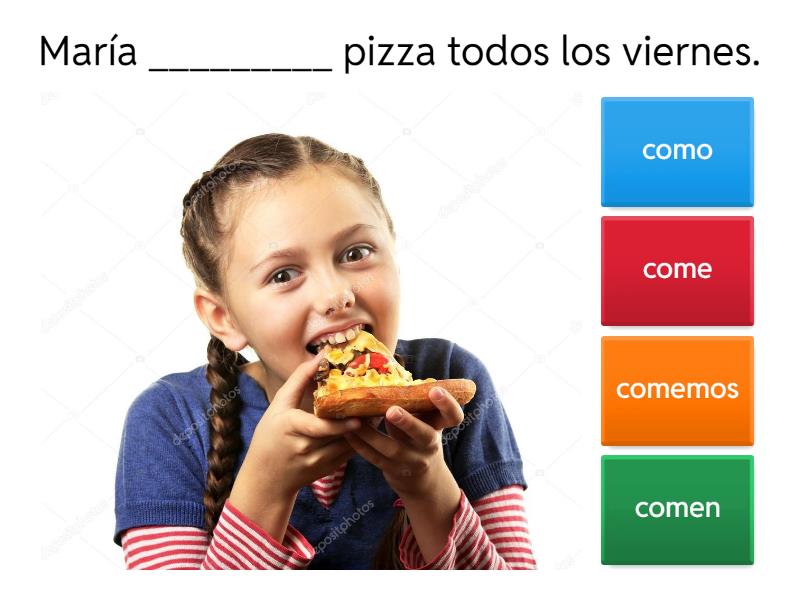 Verbos regulares (presente del indicativo) - Quiz