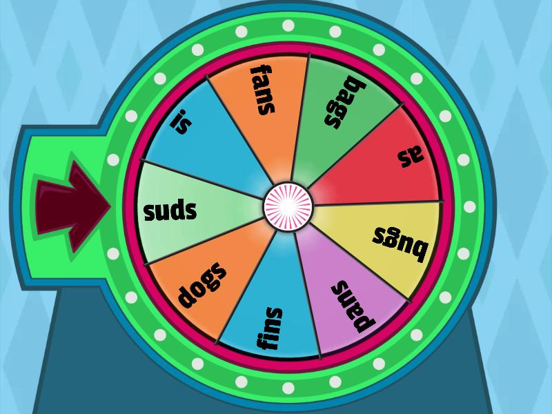 UFLI Lesson 21 -s/z/ let's Read together - Spin the wheel