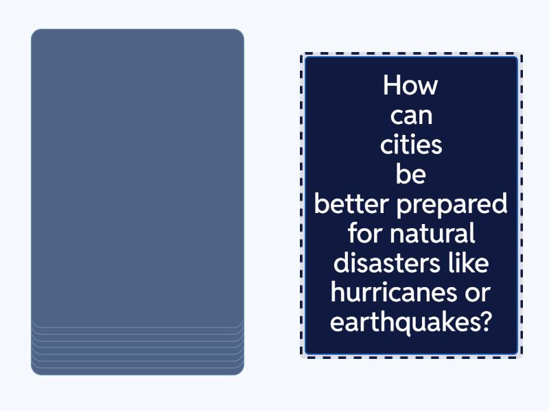 Passive voice speaking nature and natural disasters - Zufällige Karten