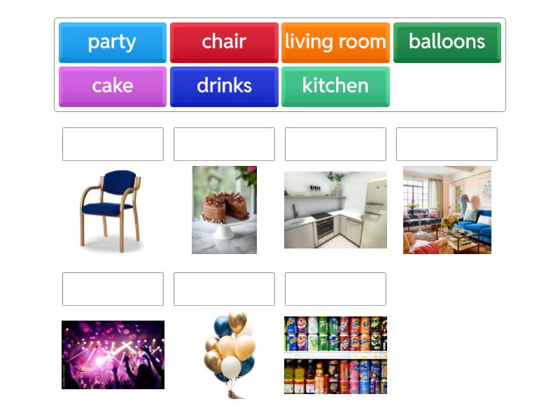 "My Birthday" Vocabulary - Match up