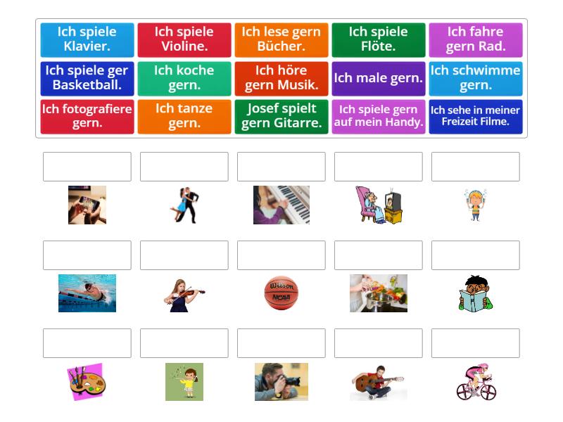 Freizeit und Hobbies - Match up