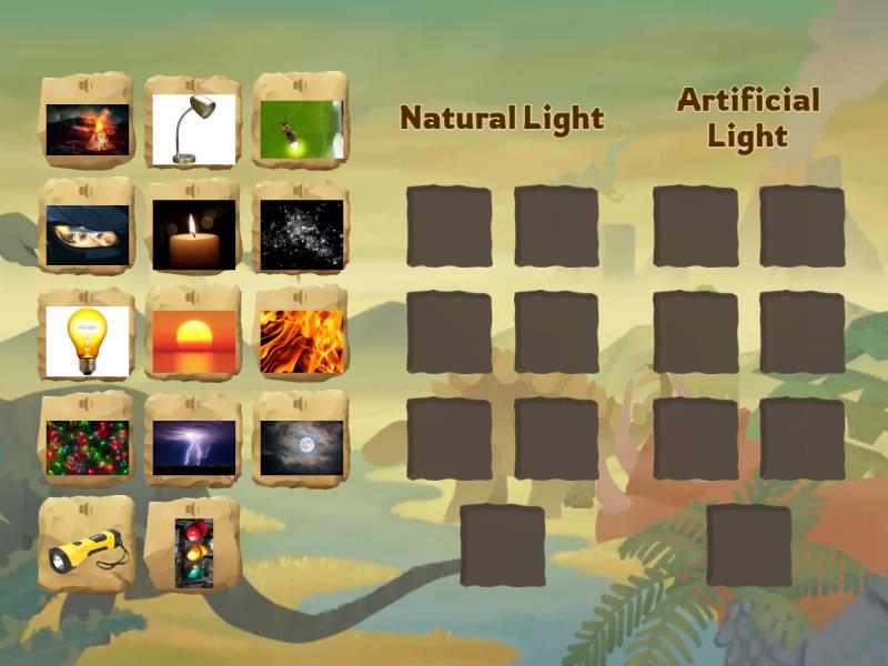 Natural or Artificial Light - Group sort