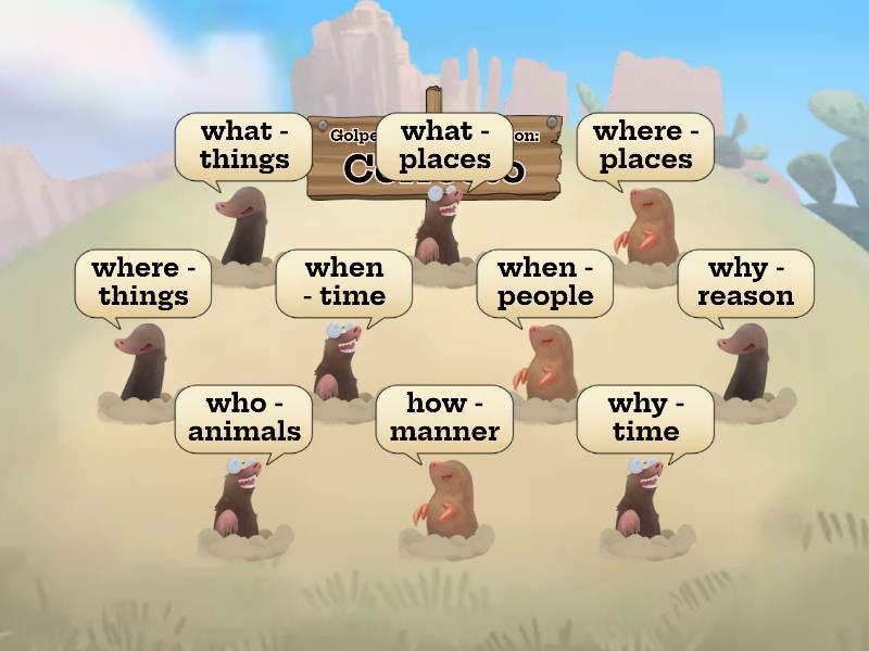 WH - WORDS - Whack-a-mole