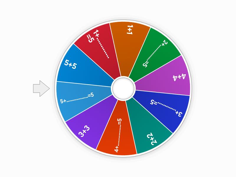 Doubles & Making To 5 - Spin the wheel