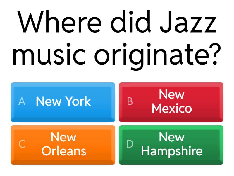 Origins of Jazz - Quiz