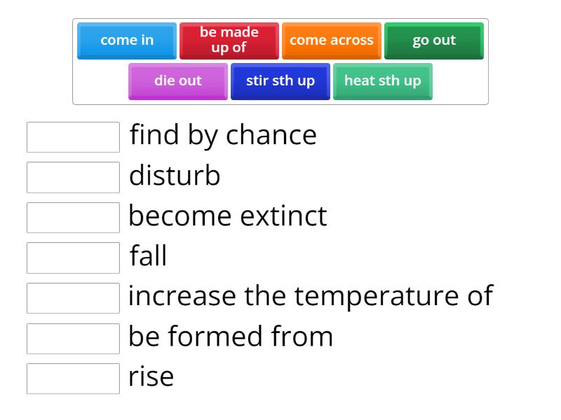 Focus 3 Unit 5 Phrasal verbs - Match up