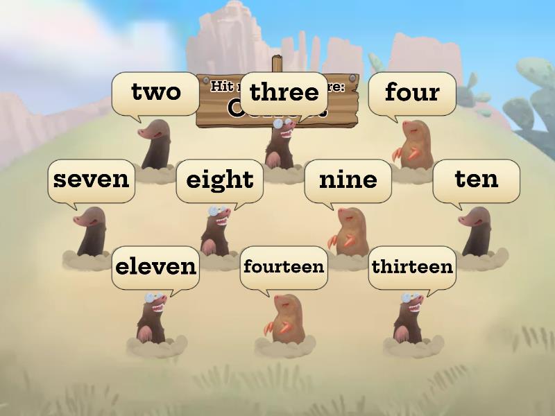 Even numbers - Whack-a-mole