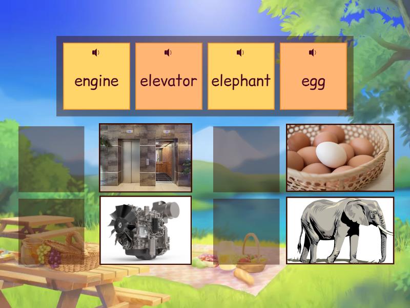 phonics Ee Words - Match up
