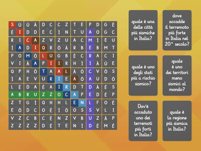 Geografia 1 - Wordsearch