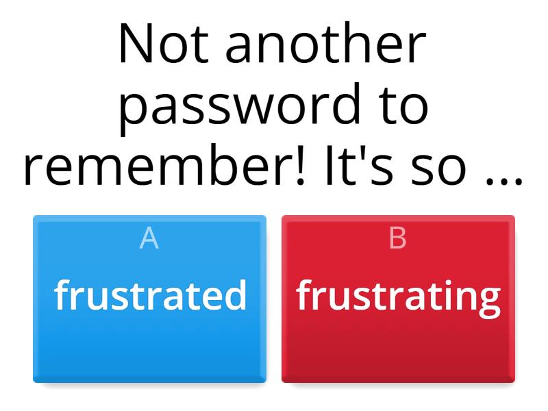 Roadmap B2 2C -ed and -ing adjectives - Quiz