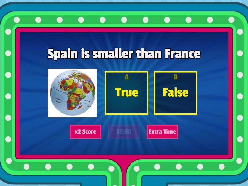 Comparative adjectives quiz - Game show de TV