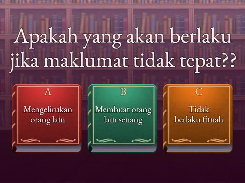 Unit 4: Penggunaan teknologi maklumat & komunikasi secara beretika - Kuis