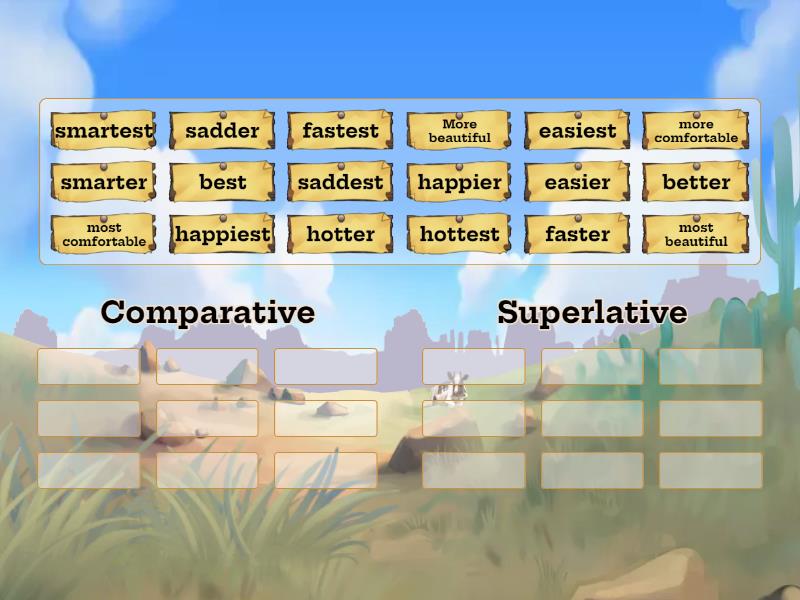 Comparative and Superlative - Group sort