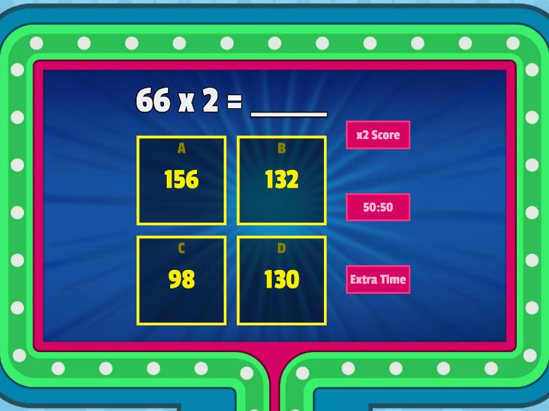 Basic Math Games - Gameshow quiz