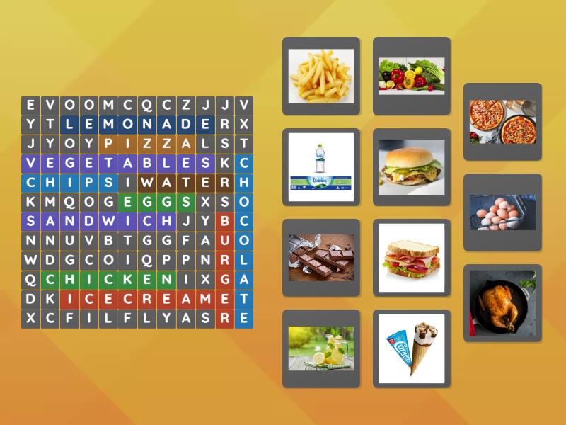 Spotlight 3 Modul 3 (food and drinks) - Wordsearch