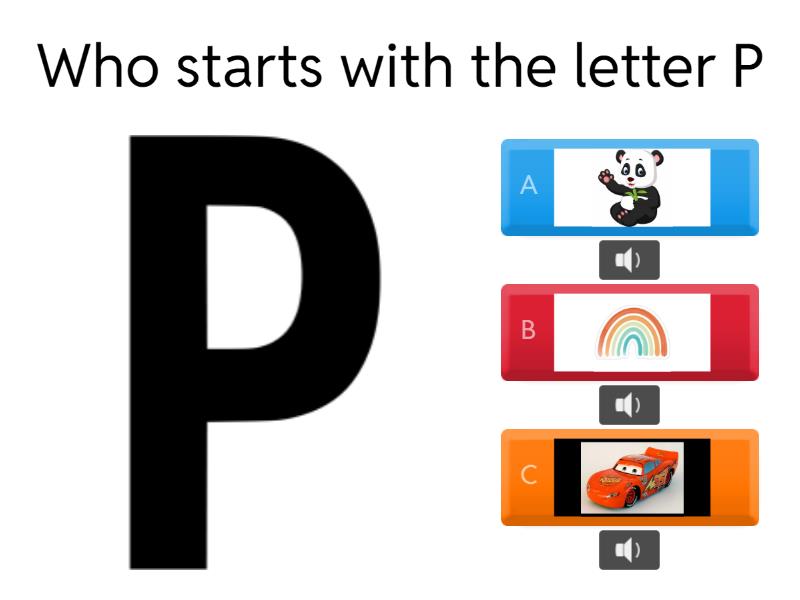 Letter P review activity - Quiz