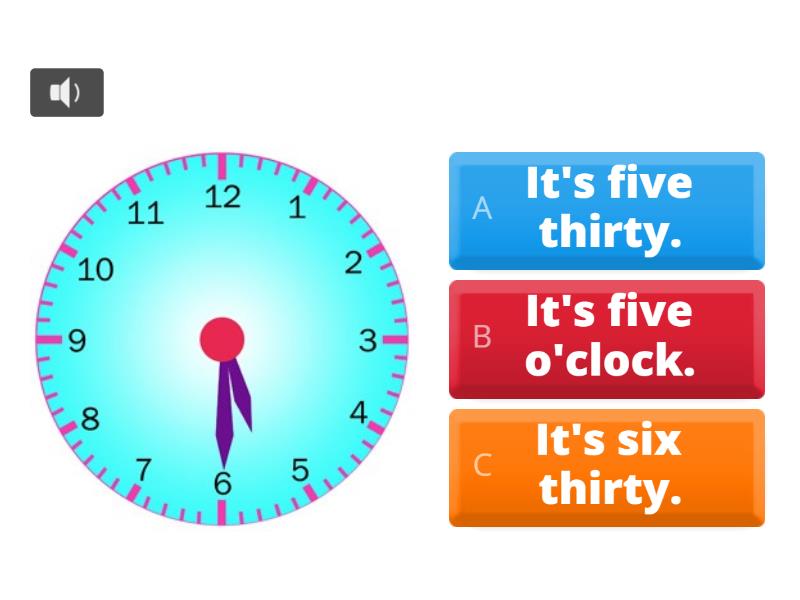 Unit 1 What time is it? - Quiz