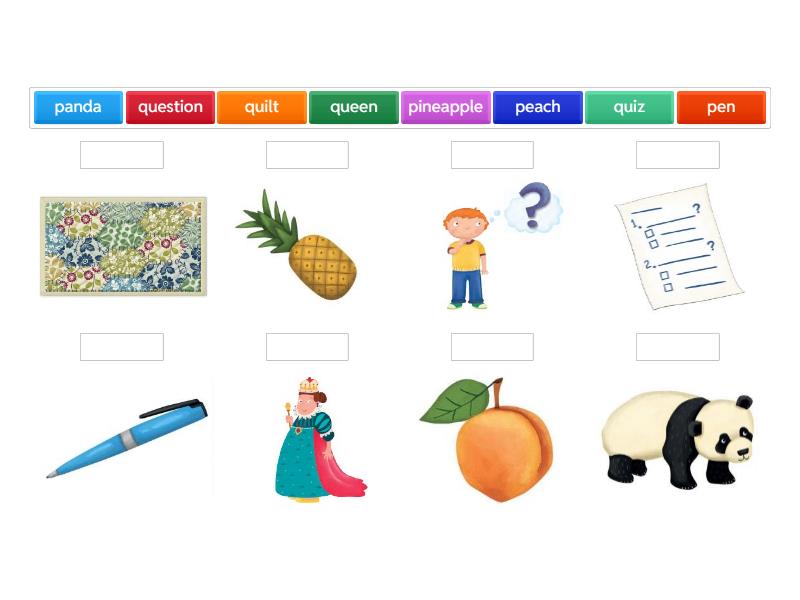 Oxford Phonics Letter Pp Qq - Match up