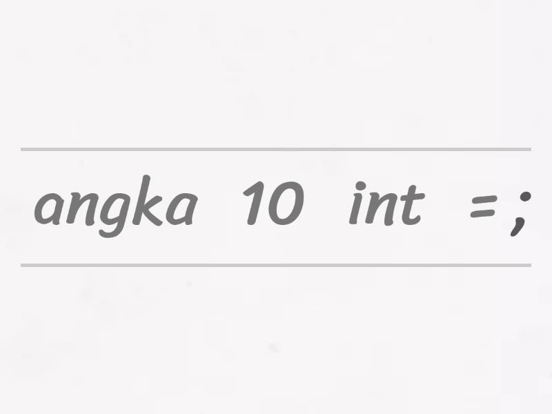 Bagaimana cara mendeklarasikan variabel Integer dalam Java - Unjumble