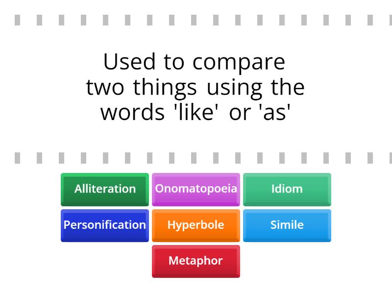 Figurative Language - Definitions (Simile, Metaphor, Hyperbole ...