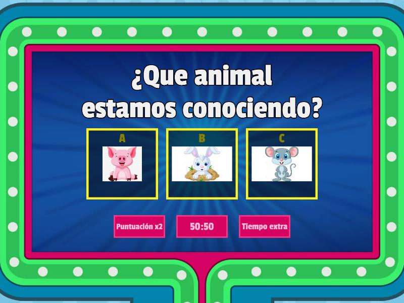 ¿Que animal soy? - Gameshow quiz