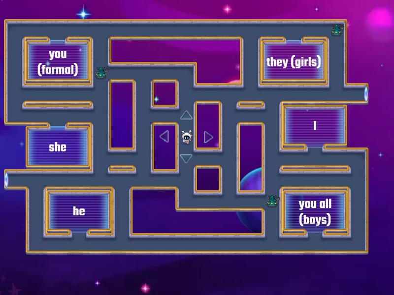Spanish Subject Pronouns - Maze chase