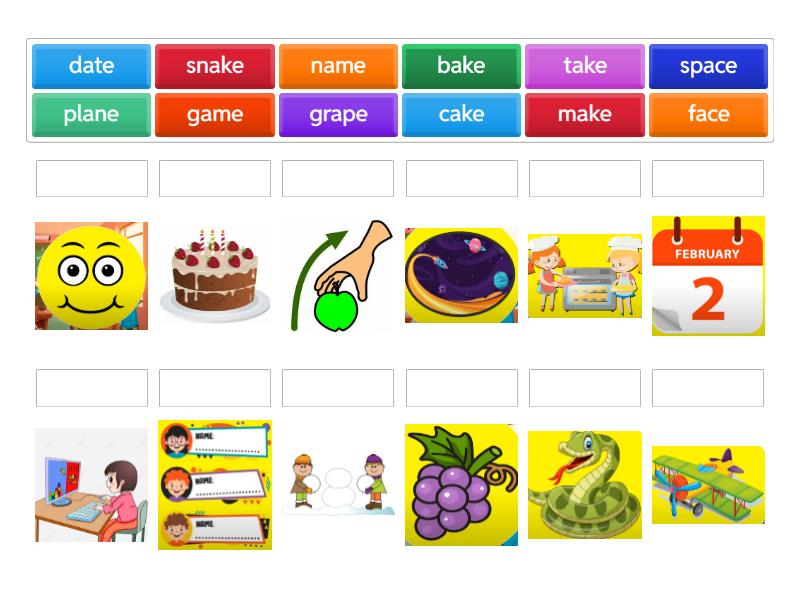 Phonics A-E - Match up