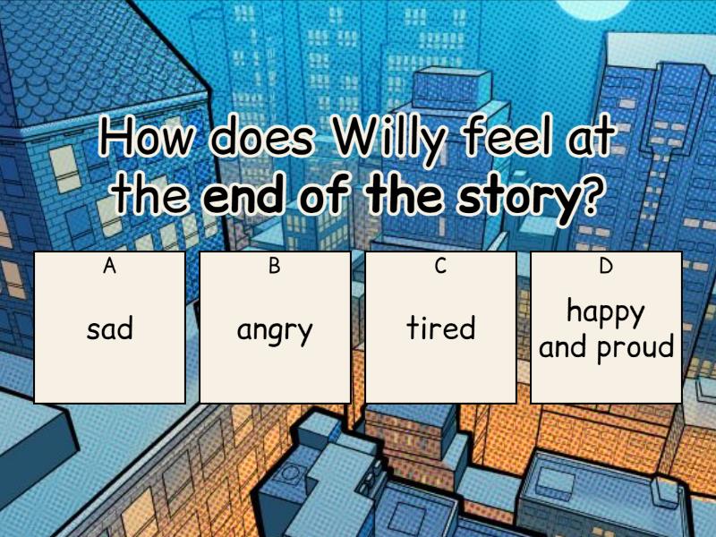 Willy the Champ - Comprehension Activity - Gameshow quiz