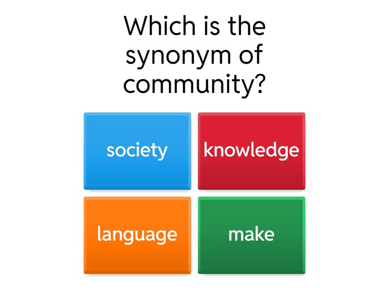 Find the Synonym Words - Quiz