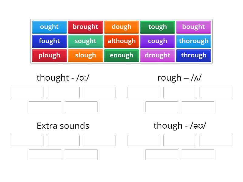 OUGH sounds - Group sort
