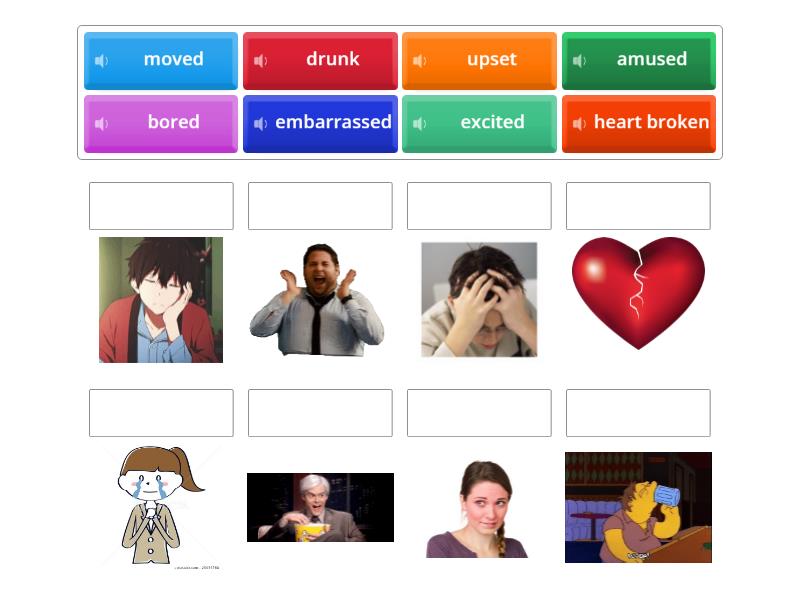 Feelings and emotions - Match up