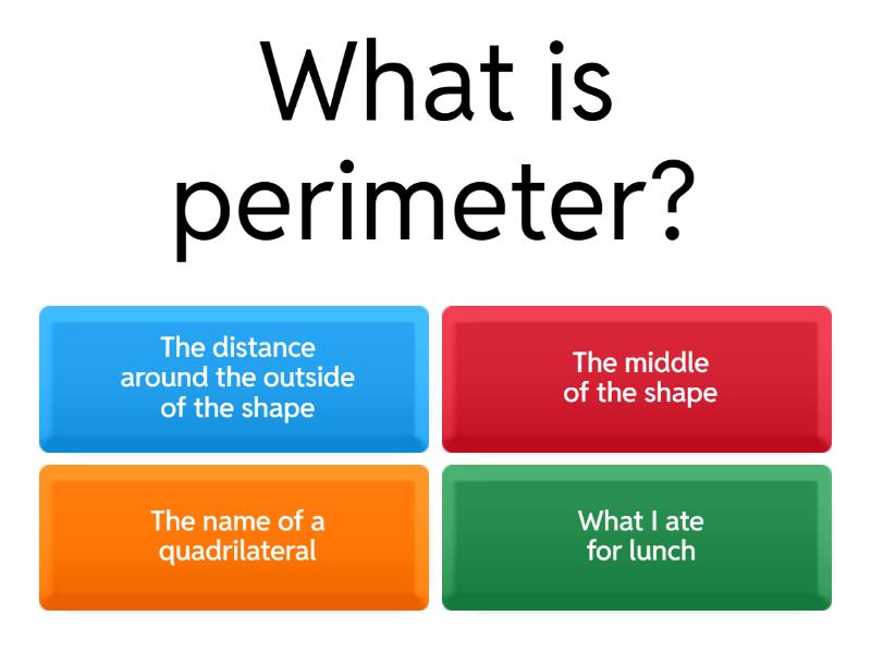 Area and perimeter ! - Quiz