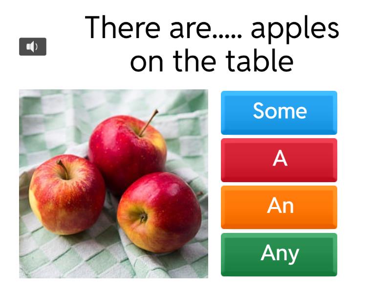 There is/There are (a,an,some,any) - Quiz