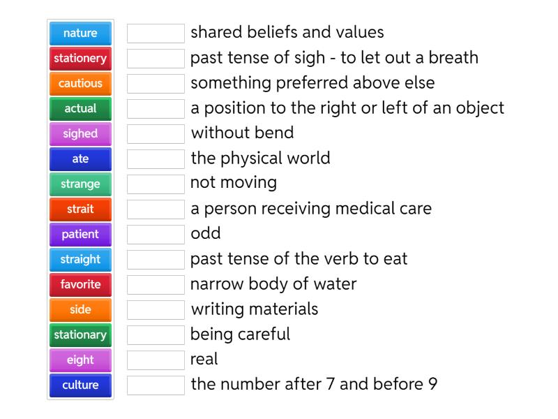 fundations unit 14 review - Match up
