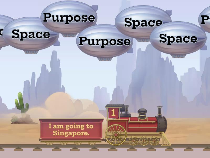 Categories of Prepositions - Train - Balloon pop