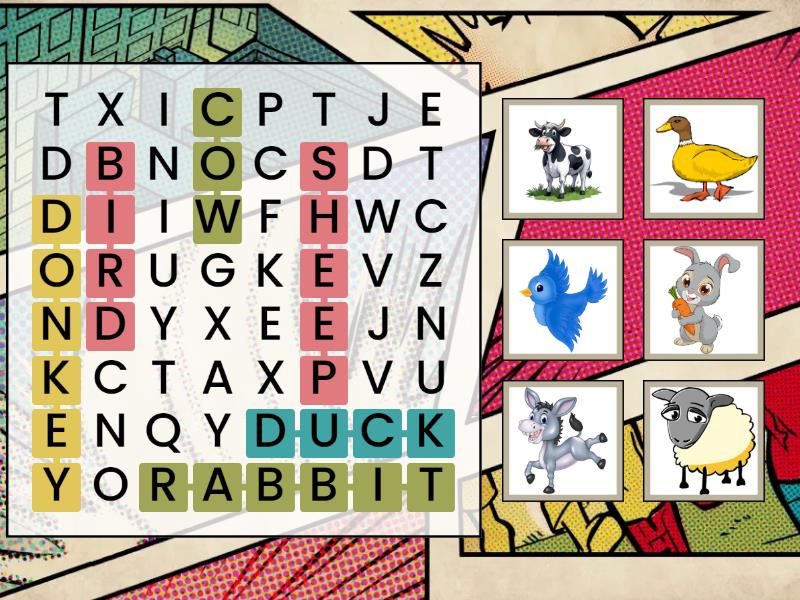 Grade 3 Unit 5 - Wordsearch